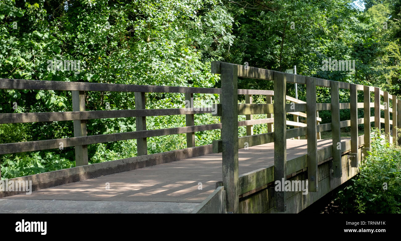 Bridge over the River Pinn at Long Meadow, Eastcote, Hillingdon, UK ...