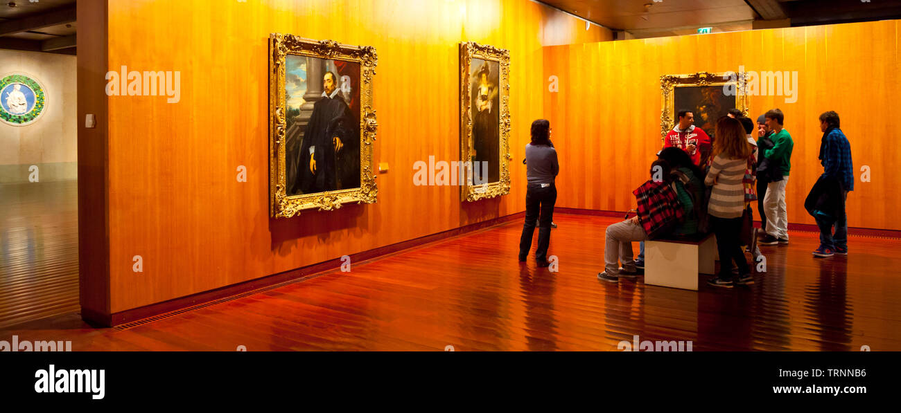 Retrato de un hombre de A. van Dyck (izqda) y retrato de Helena ...