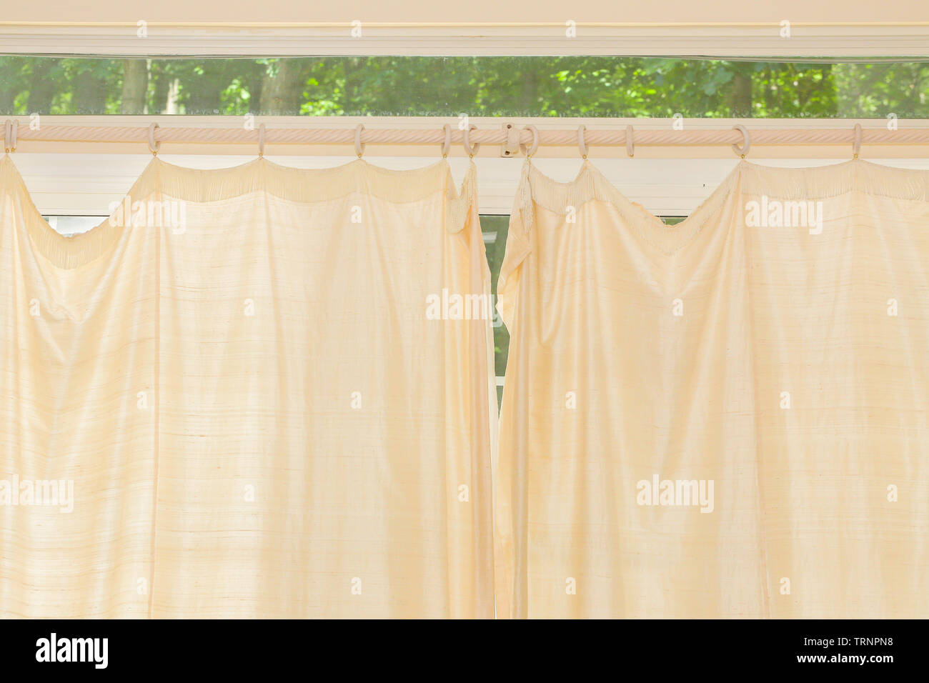 Yellow curtain with frame for background and texture. - Image Stock ...