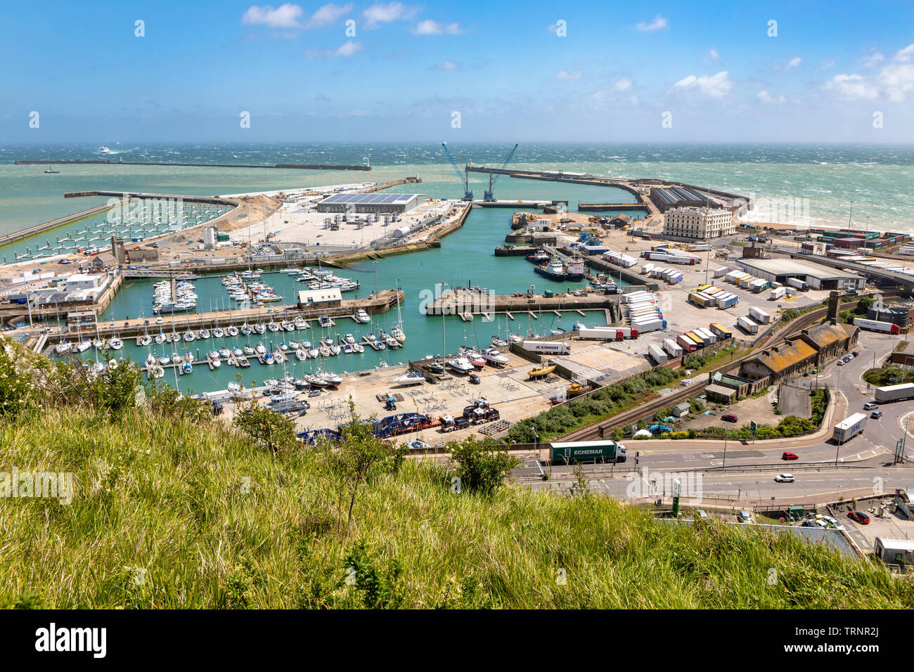 Dover Marina and Cruise Terminal Stock Photo - Alamy