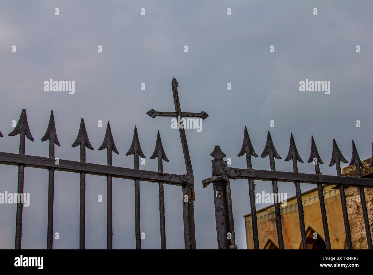Wrought iron cross hi-res stock photography and images - Alamy