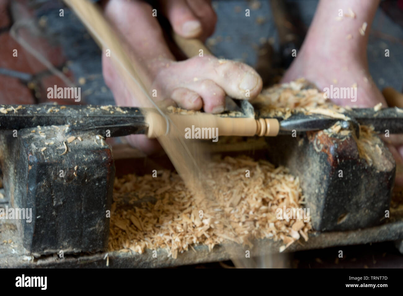 foot-operated lathe in morocco Stock Photo - Alamy