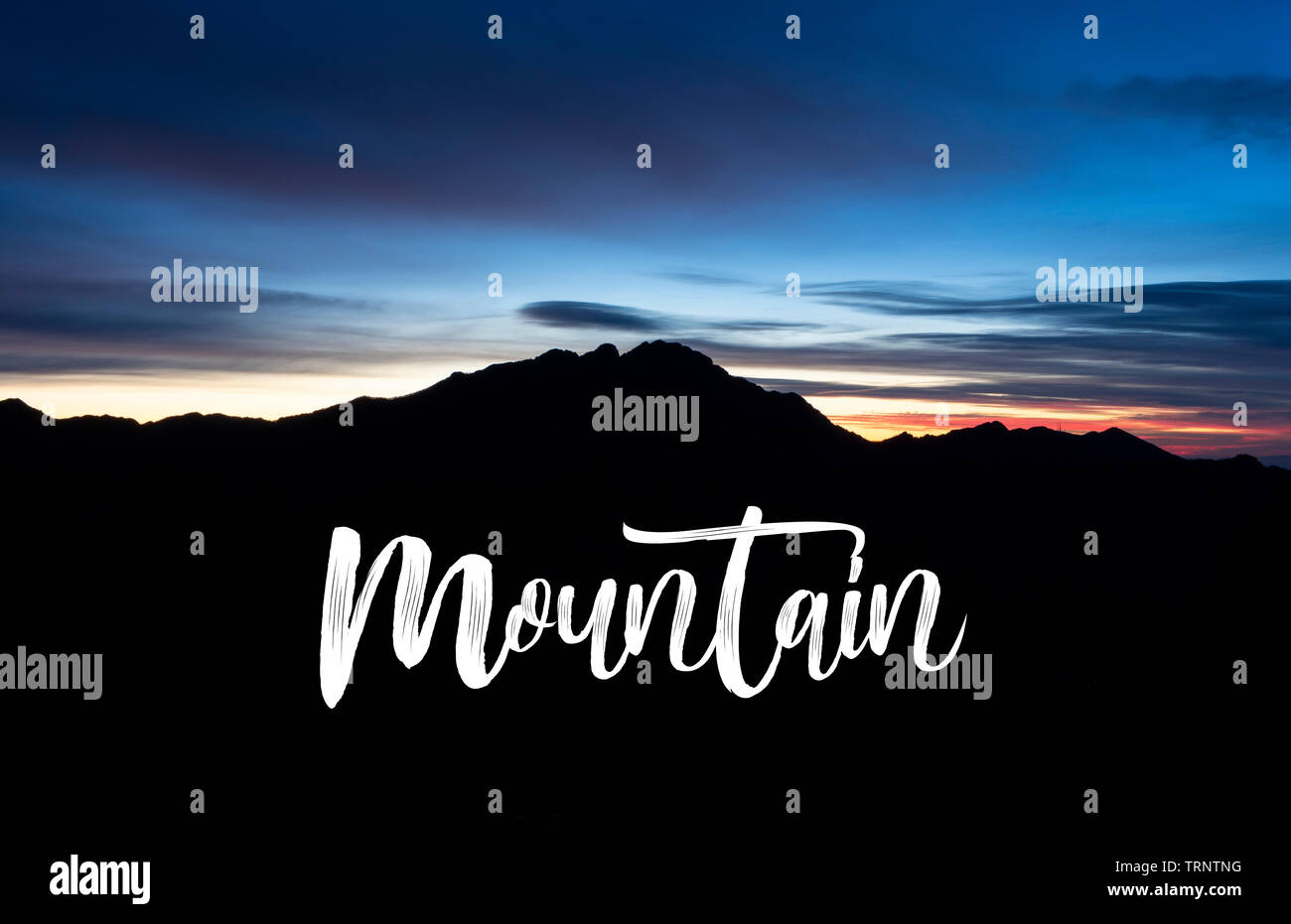 Sun rising behind mountains hi-res stock photography and images - Alamy