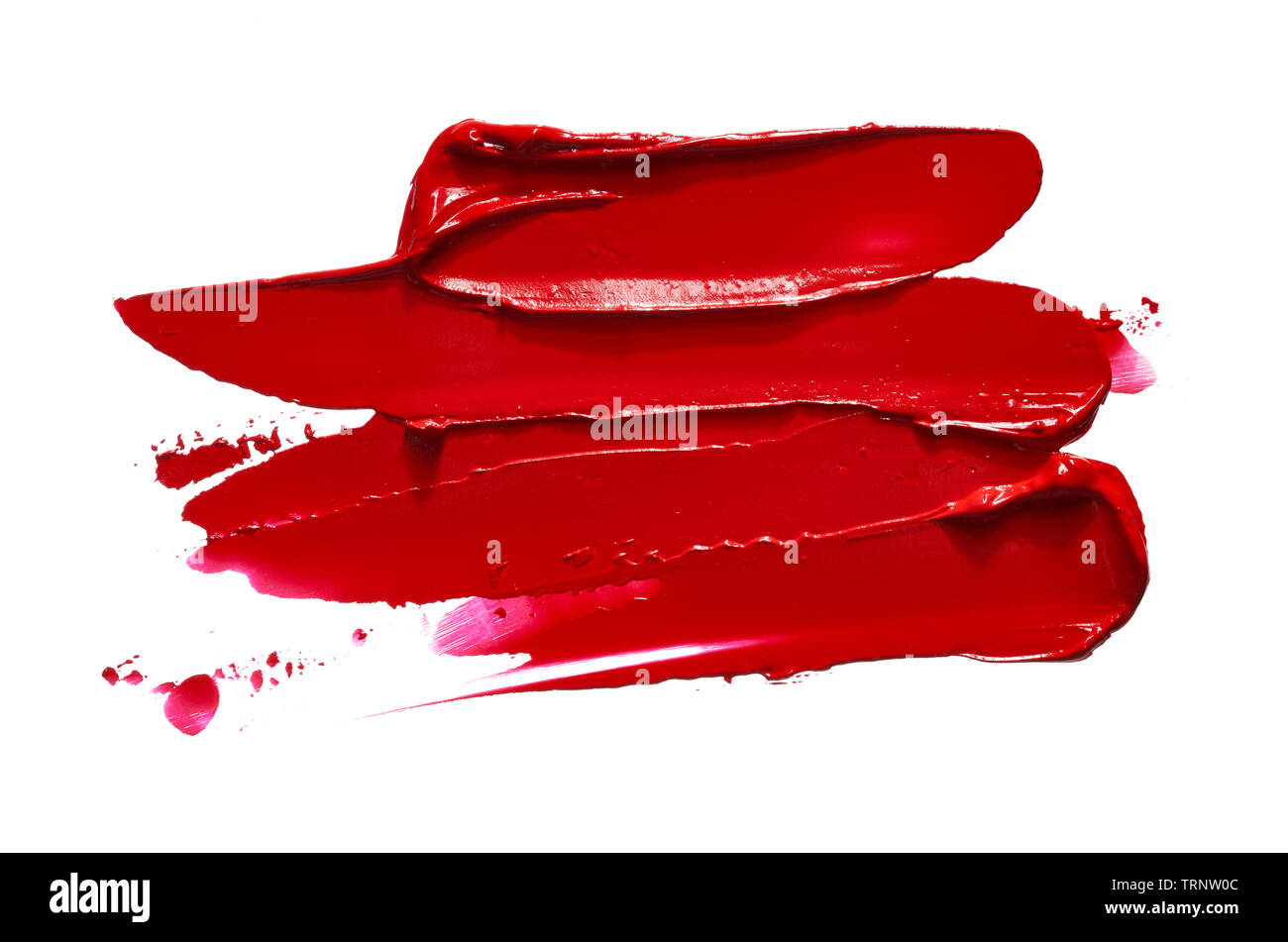 Abstract Red Paint Brush On Red Paint Smear Texture Stock Illustration ...