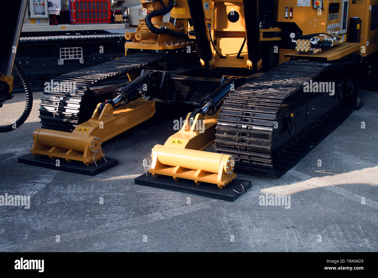 A tracked Construction Machinery Stock Photo - Alamy
