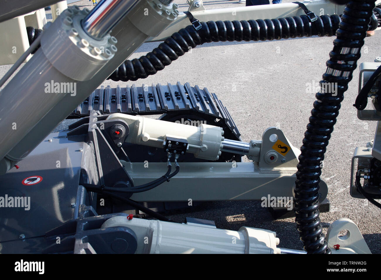A tracked Construction Machinery Stock Photo - Alamy