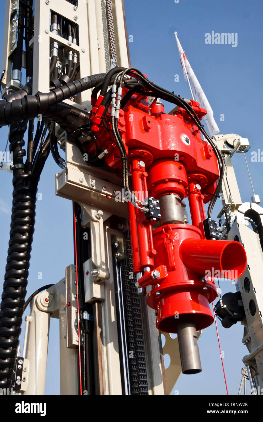 Detail of a brand new drilling machine Stock Photo - Alamy