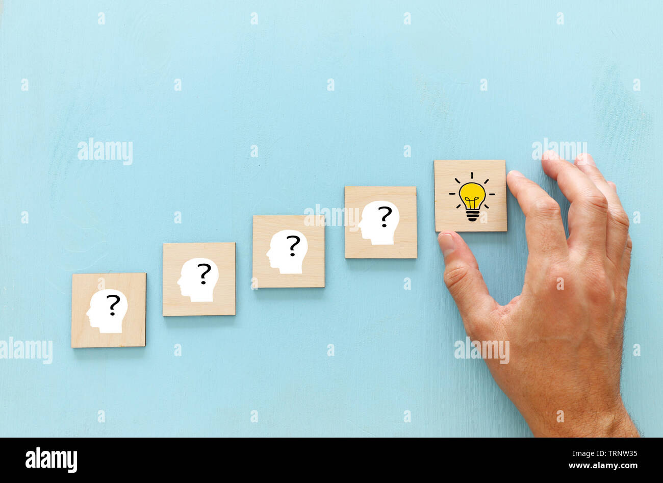 Image of creativity, and new idea. Picking the right innovation ...