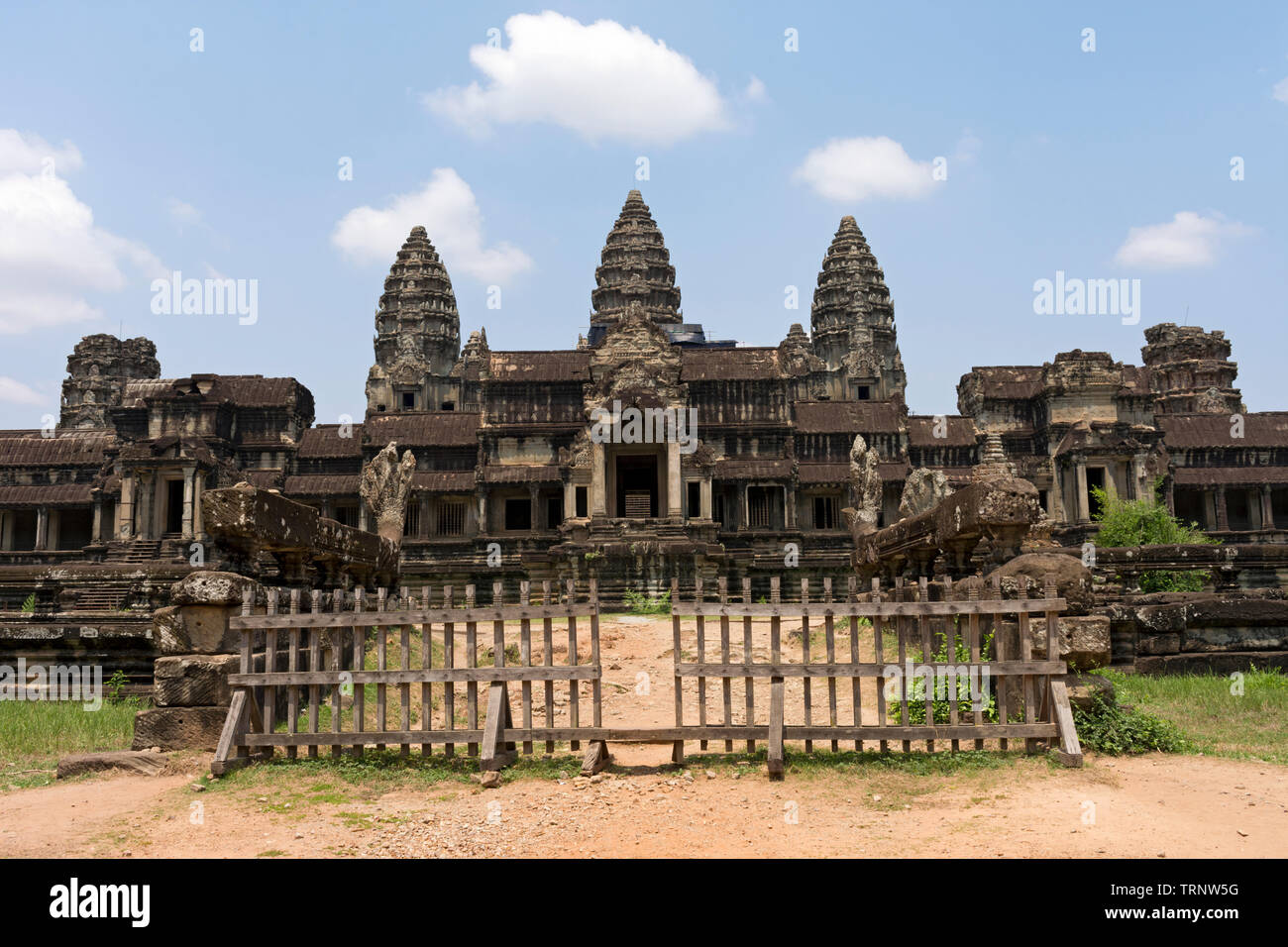 Entrance of Angkor Wat Temple, Cambodia, Asia (UNESCO Stock Photo - Alamy
