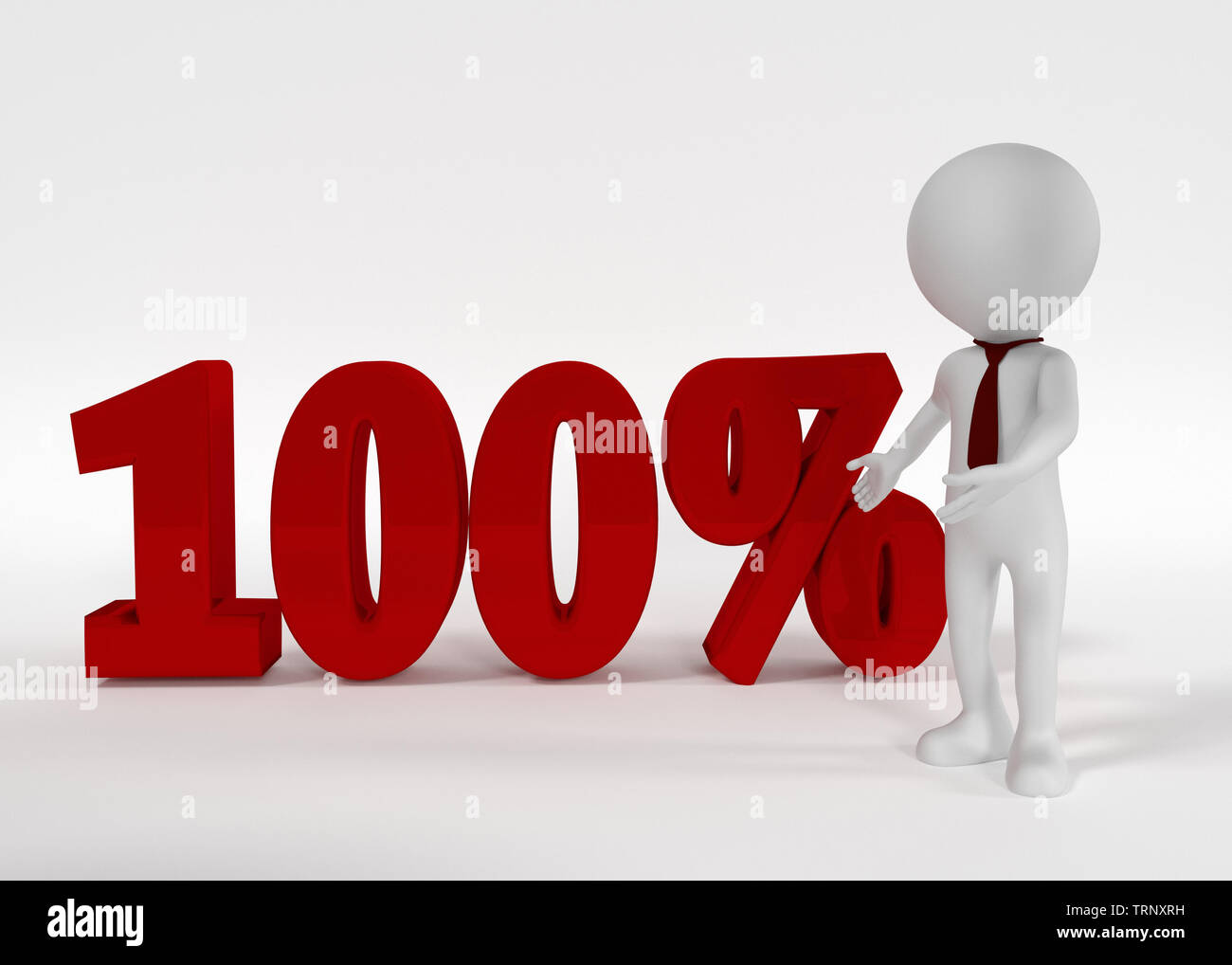 100 percent off 3d hi-res stock photography and images - Alamy