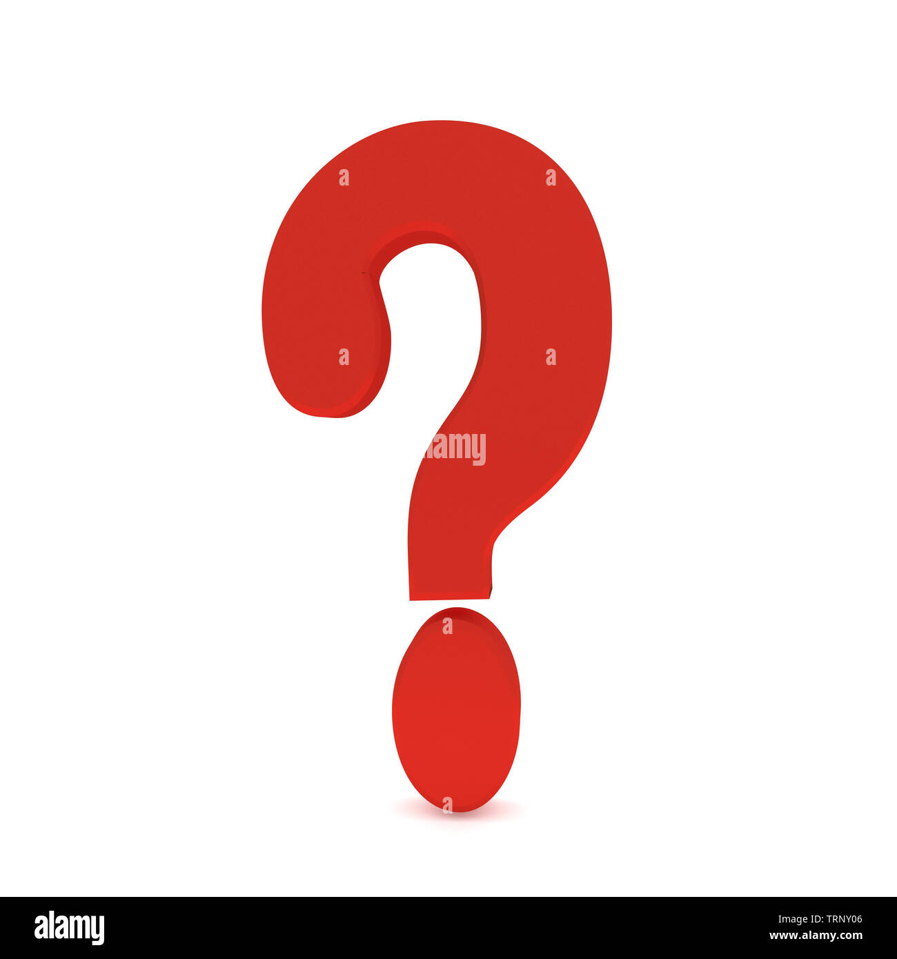 Question mark point red glossy symbol business graphic large. 3D ...