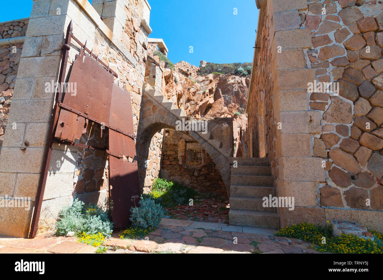 Fortezza Bastiani fortification Caprera Island Sardinia Italy Stock ...