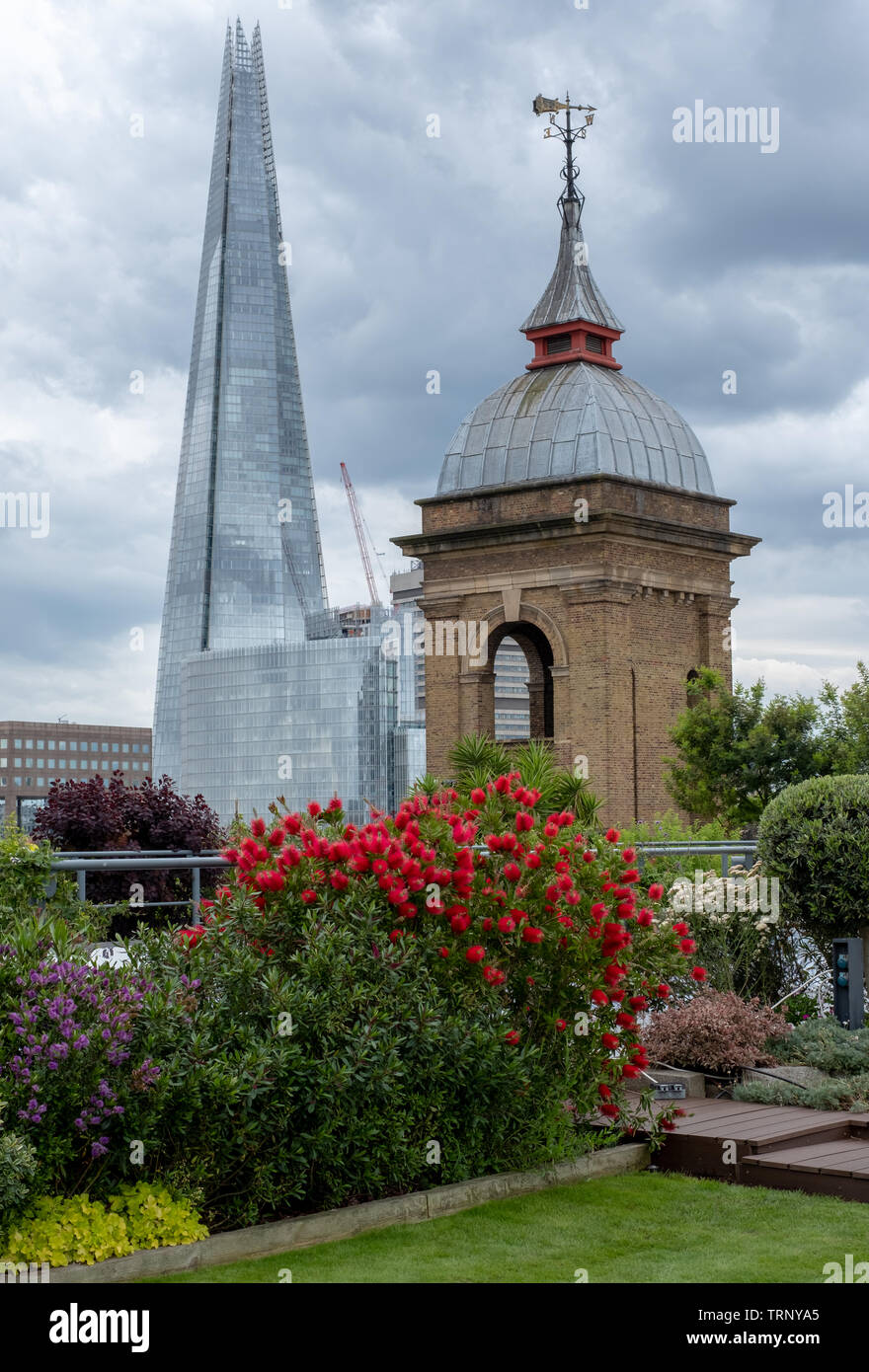 View from Cannon Bridge Roof Garden taken during Open Garden Squares ...