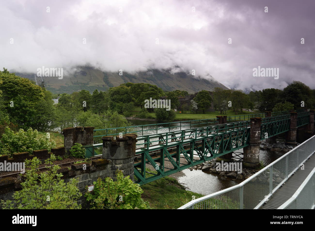 RAIL BRIDGE AT INVERLOCHY Stock Photo - Alamy
