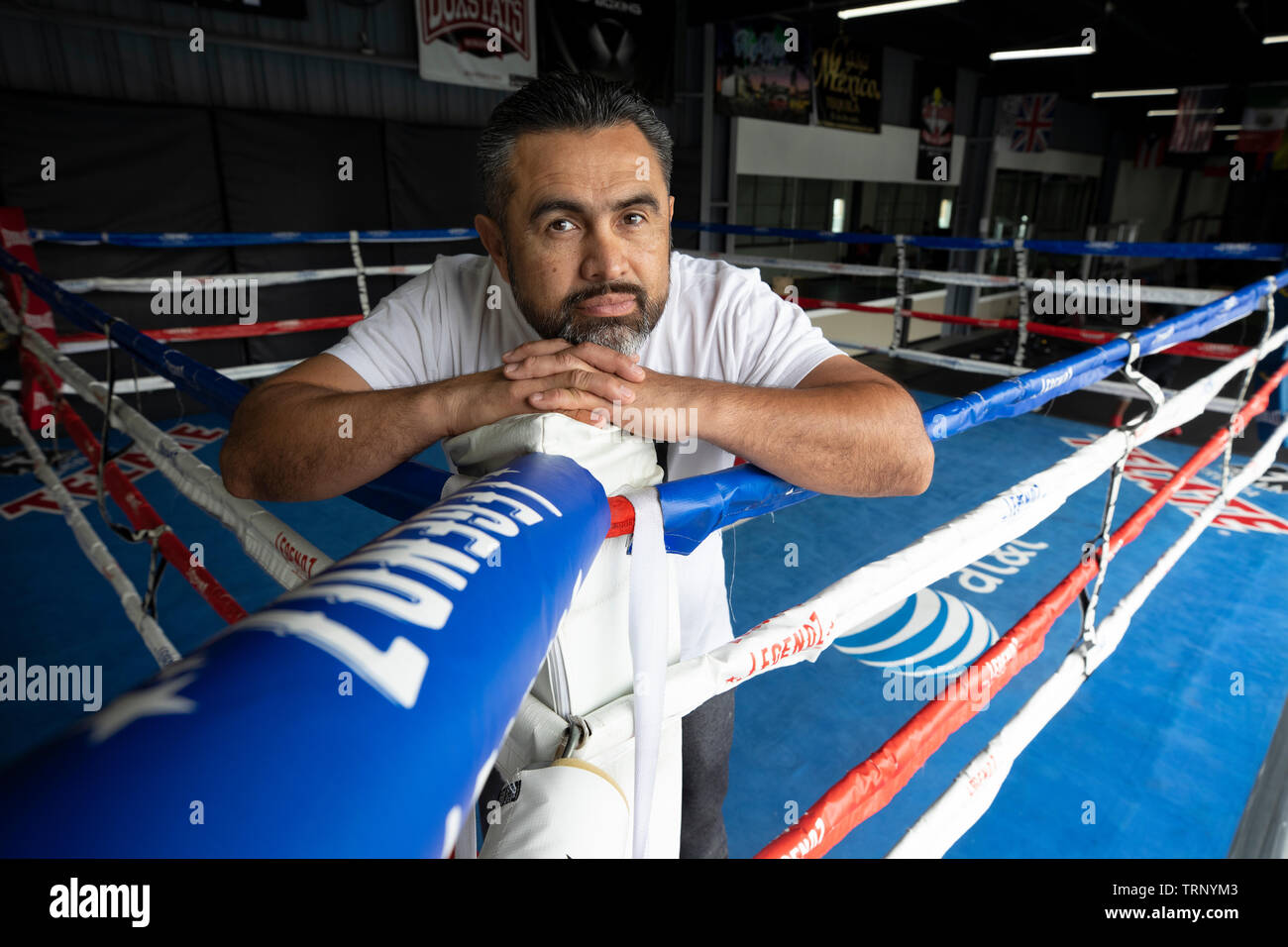 Manny Robles in Legendz gym Stock Photo - Alamy