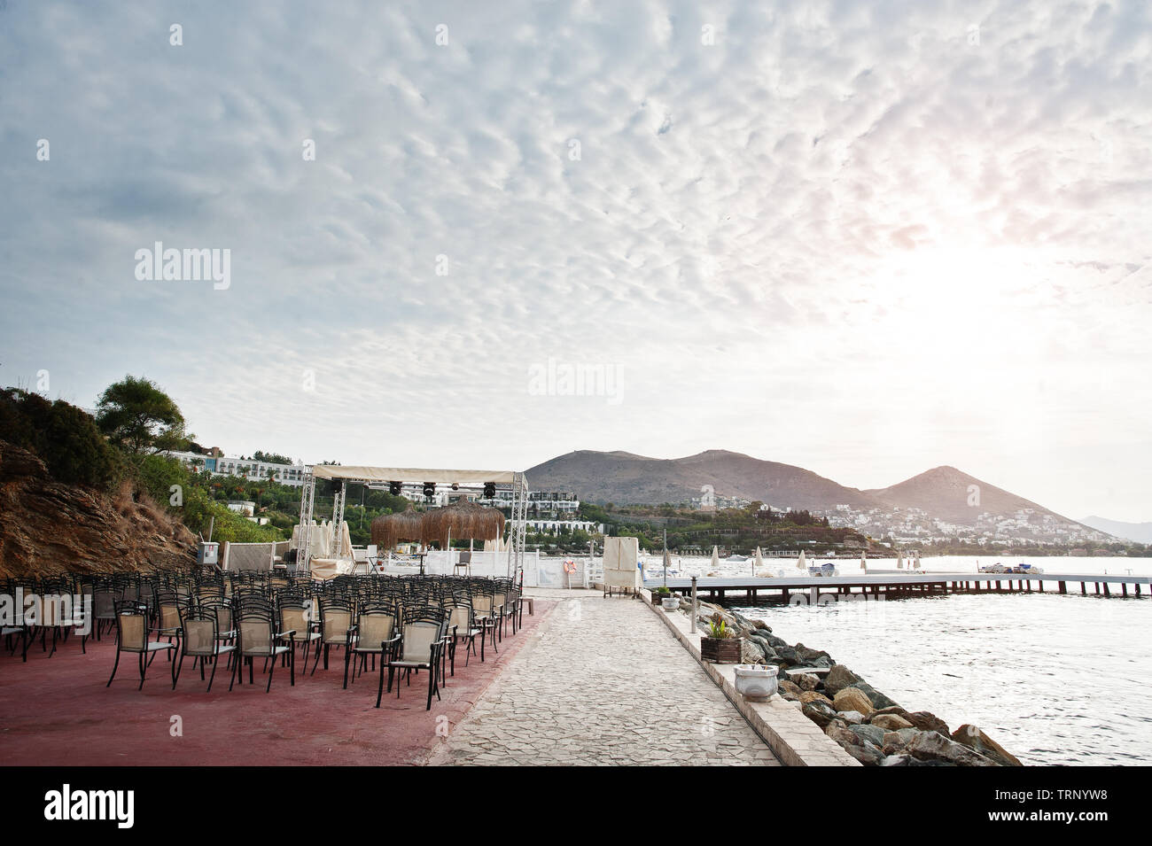 Overlooking veranda and sea hi-res stock photography and images - Alamy