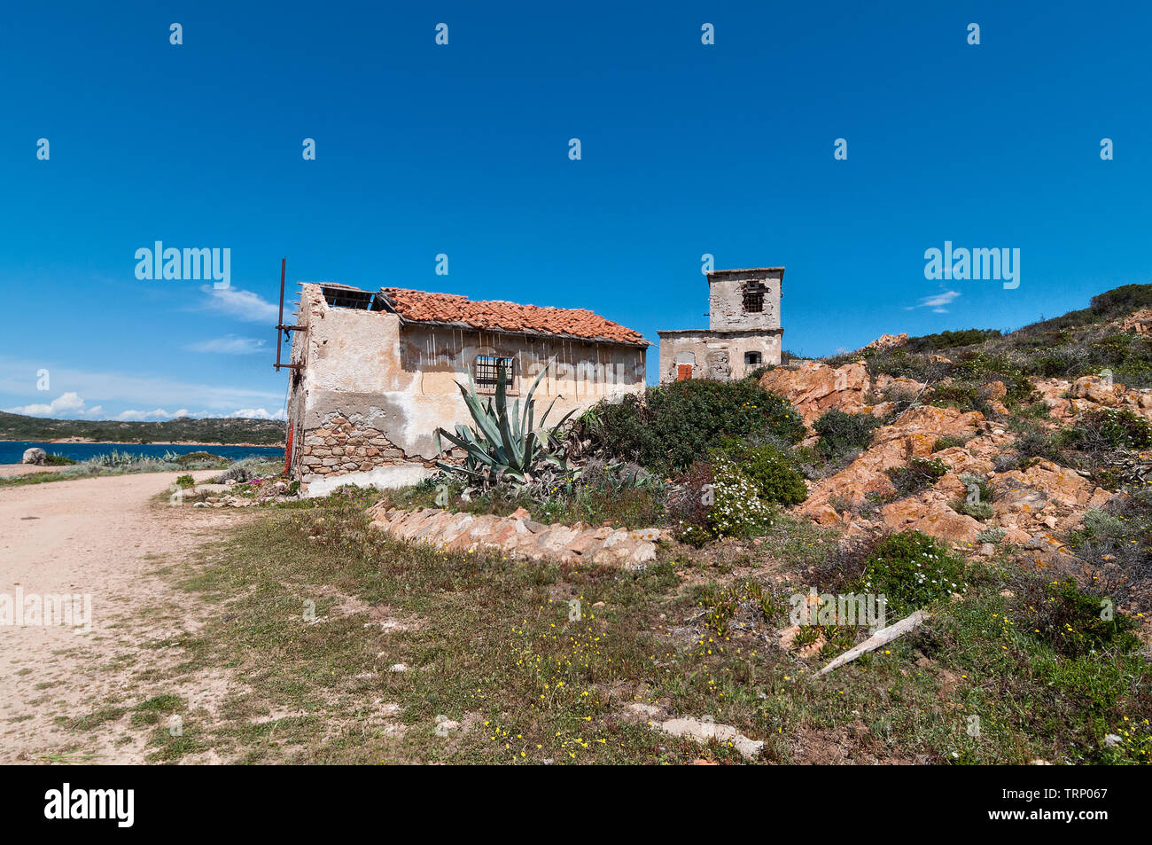 Fortezza Bastiani fortification Caprera Island Sardinia Italy Stock ...