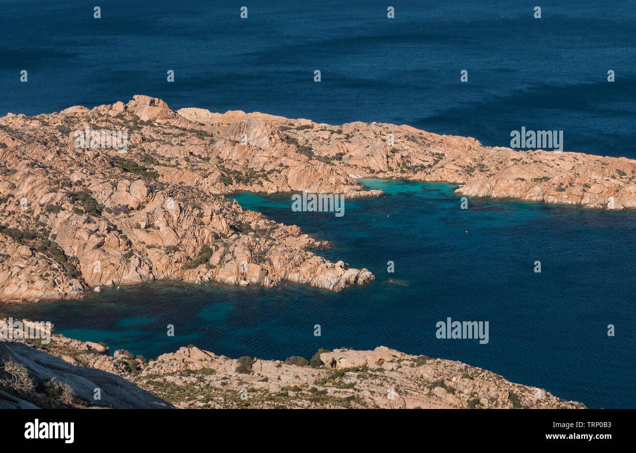 sardinia landscape cala coticcio caprera Stock Photo - Alamy
