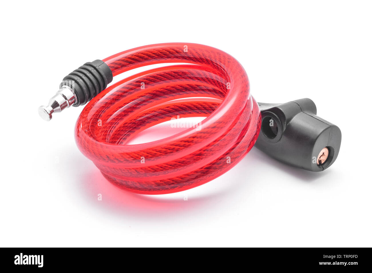 Red bicycle lock hi-res stock photography and images - Alamy