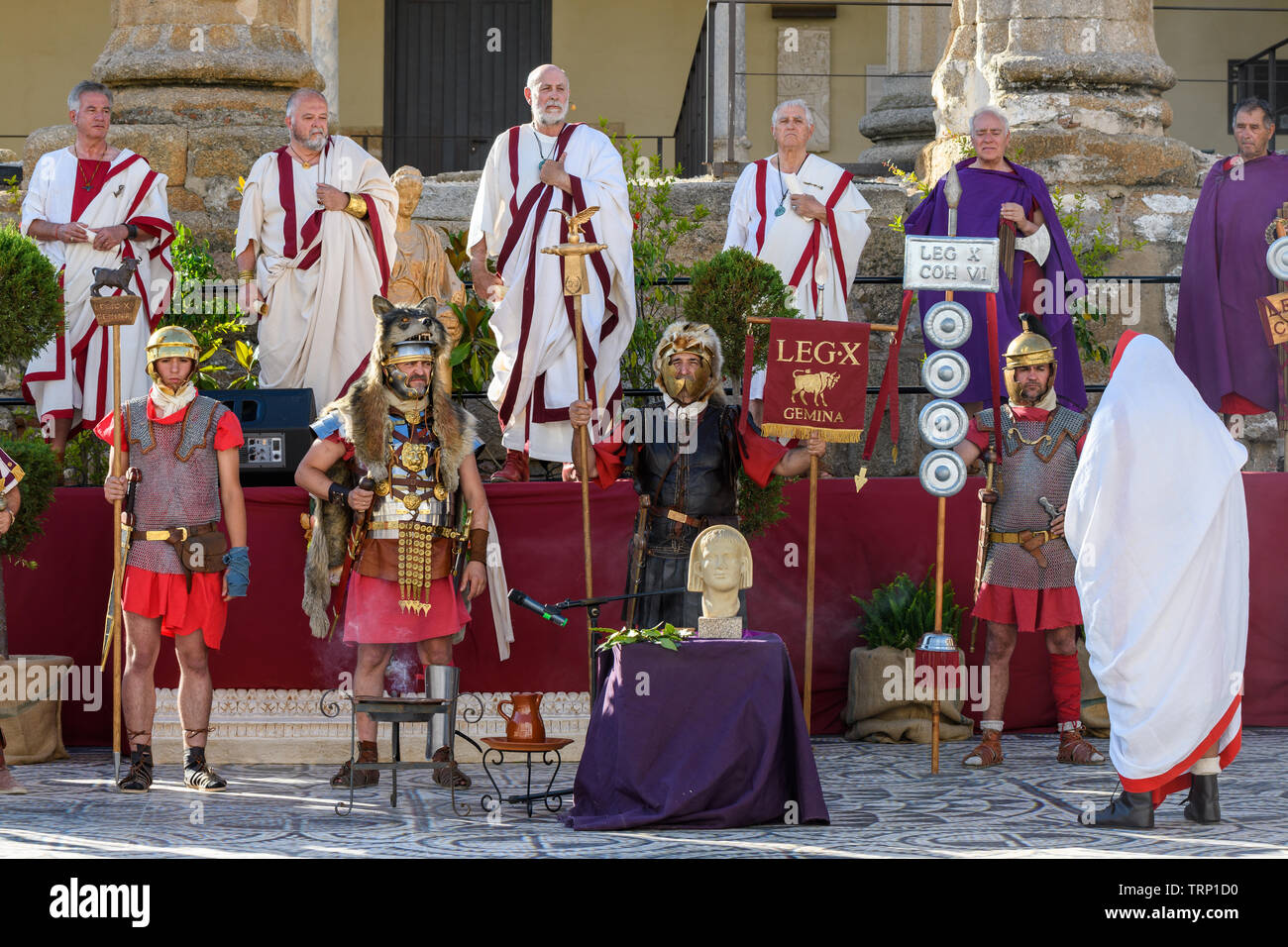 Man In The Costume Of A Gladiator High Resolution Stock Photography and ...