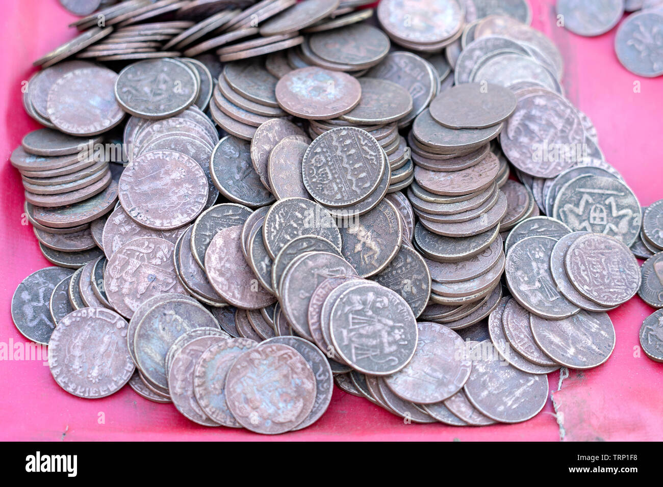 Indian ancient coins hi-res stock photography and images - Alamy