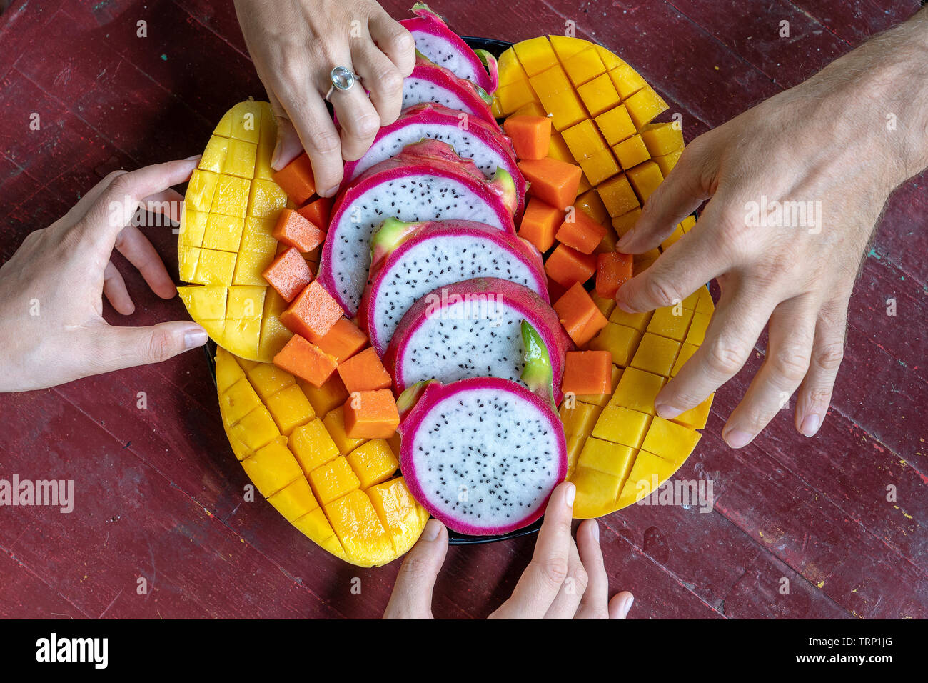 Happy mango group hi-res stock photography and images - Alamy
