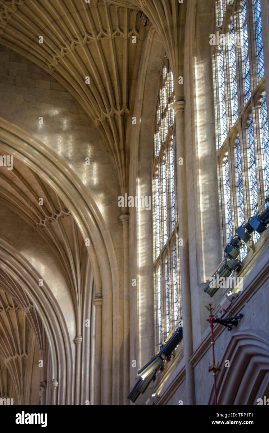 Inside Bath Abbey Stock Photo - Alamy