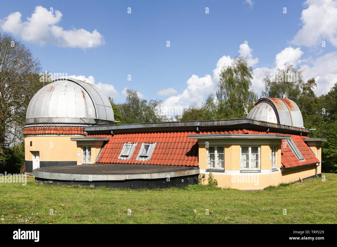 Astronomical Ole Romer observatory of Aarhus in Denmark Stock Photo - Alamy