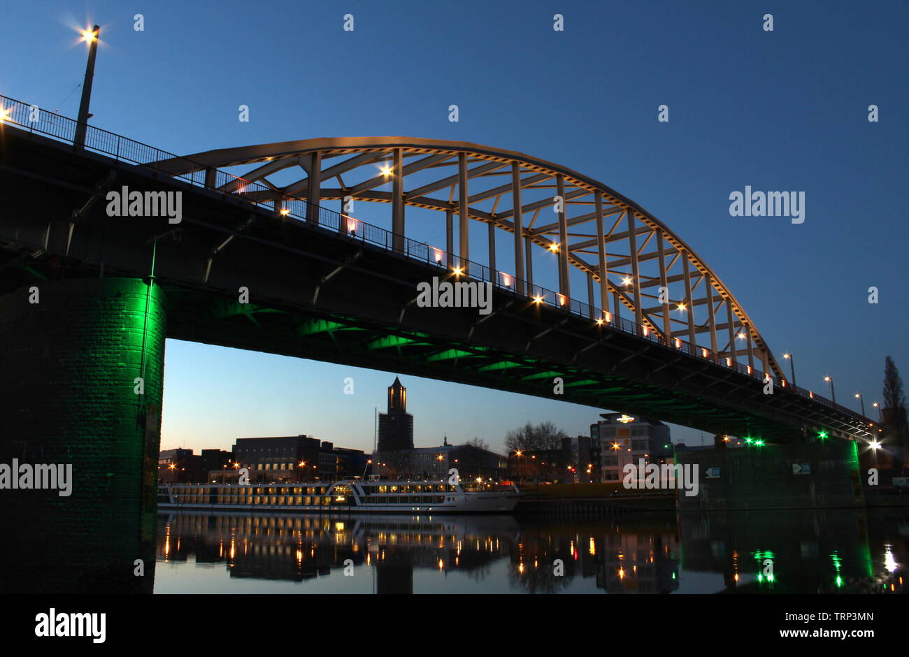 Arnhem, Netherlands - March 27, 2017: Historical John Frost Bridge just ...