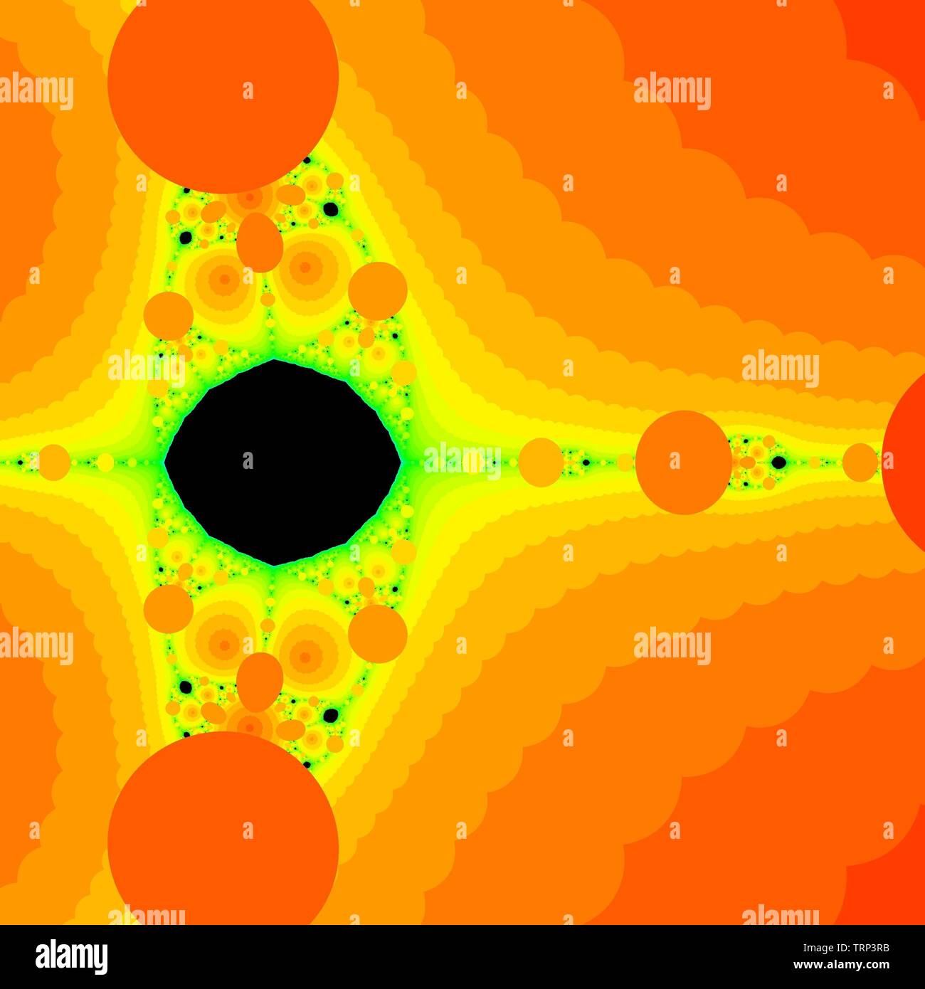 Computer Graphics Image Of The Fractal Behaviour Of A Mathematical