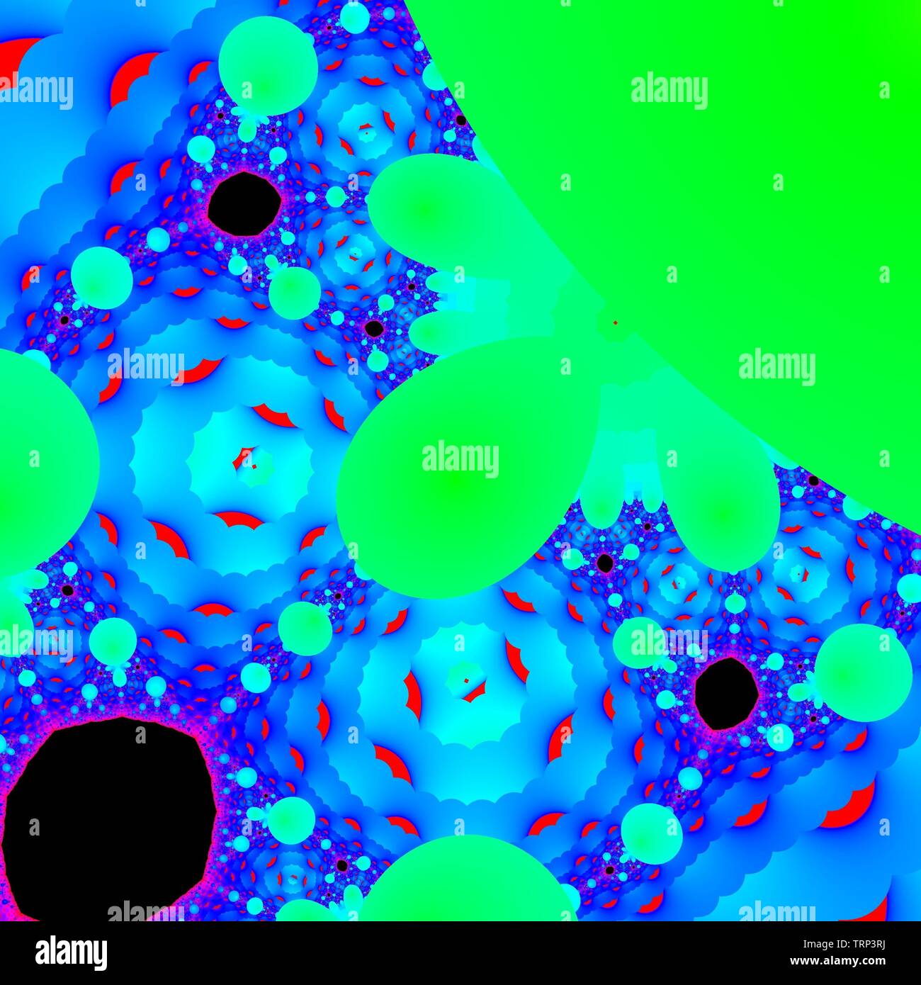 Computer Graphics Image Of The Fractal Behaviour Of A Mathematical