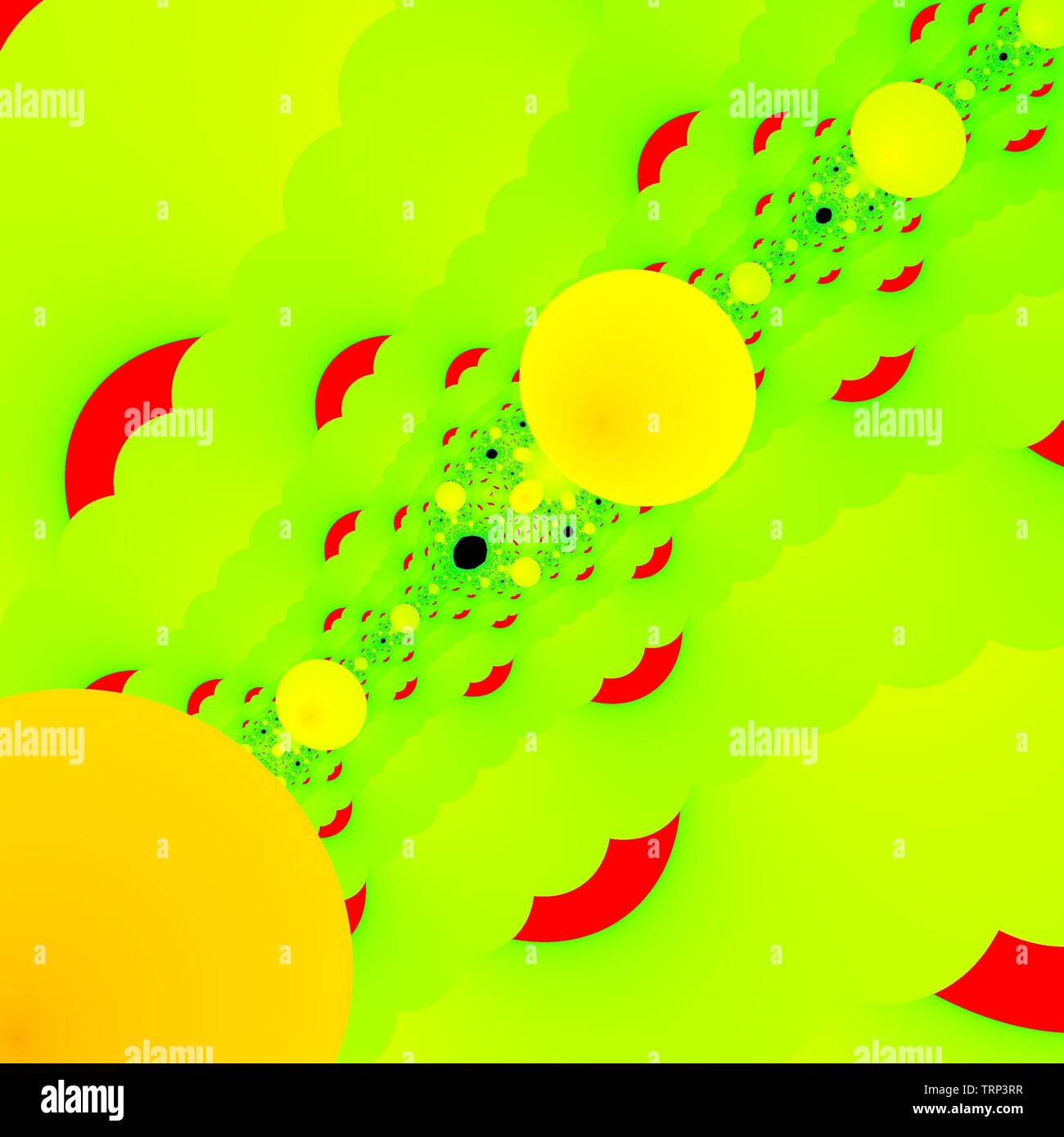 Computer graphics image of the fractal behaviour of a mathematical ...