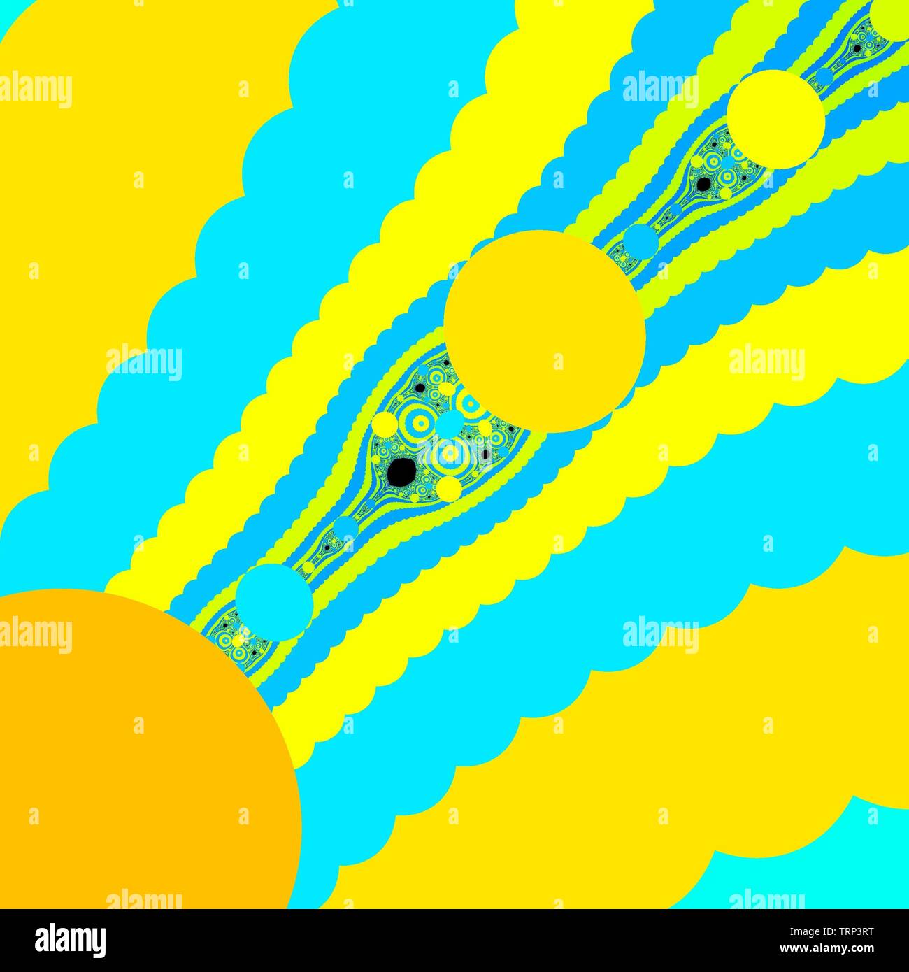 Computer graphics image of the fractal behaviour of a mathematical ...