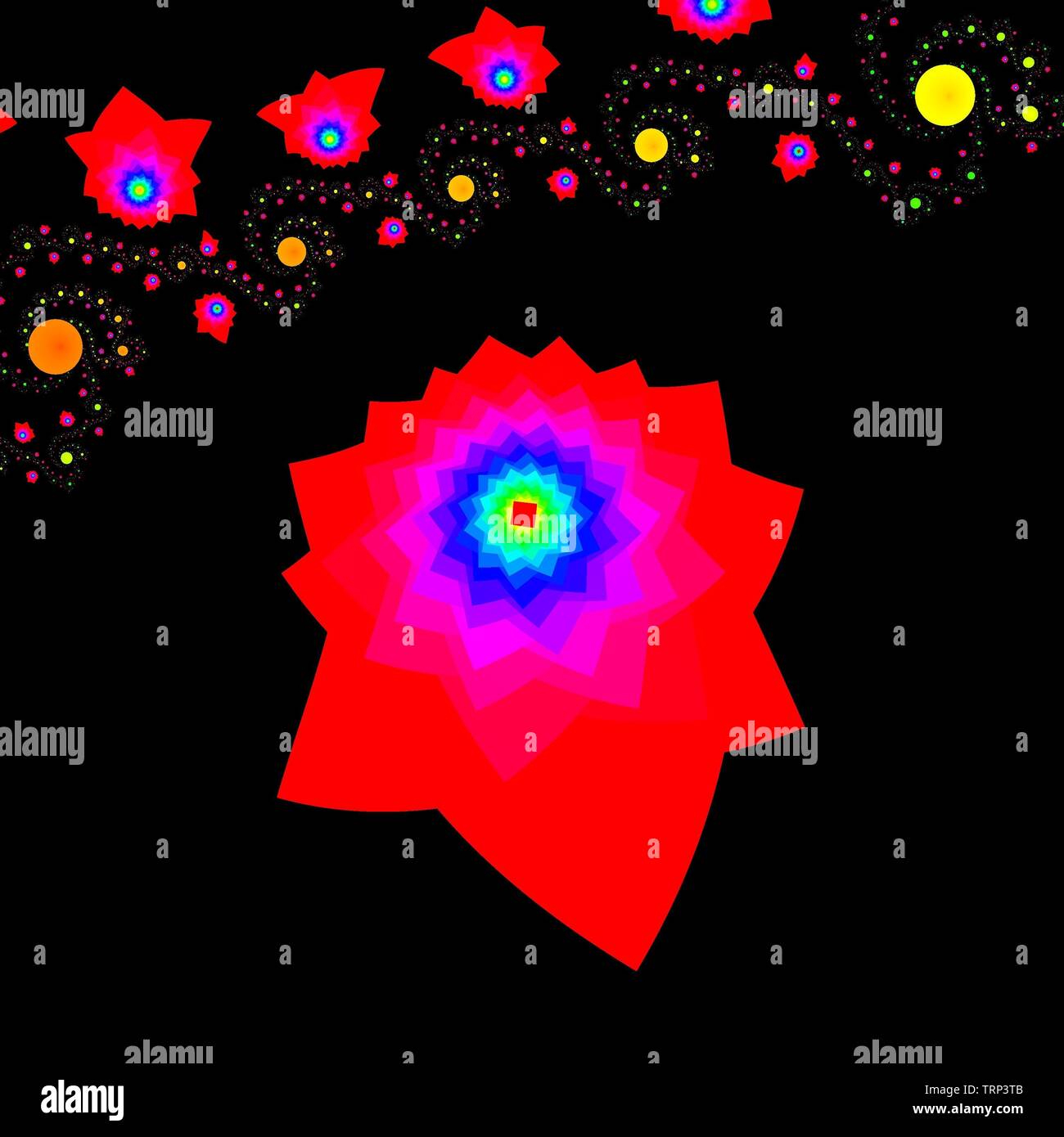 Computer Graphics Image Of The Fractal Behaviour Of A Mathematical