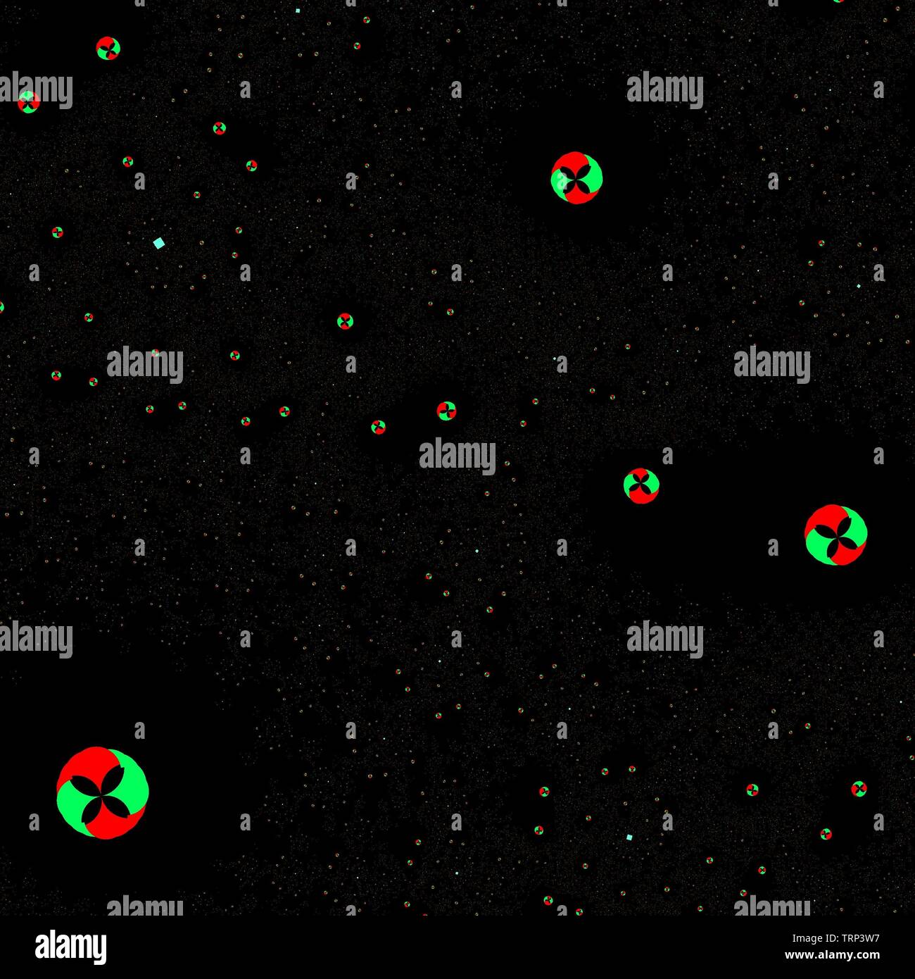 Computer graphics image of the fractal behaviour of a mathematical ...