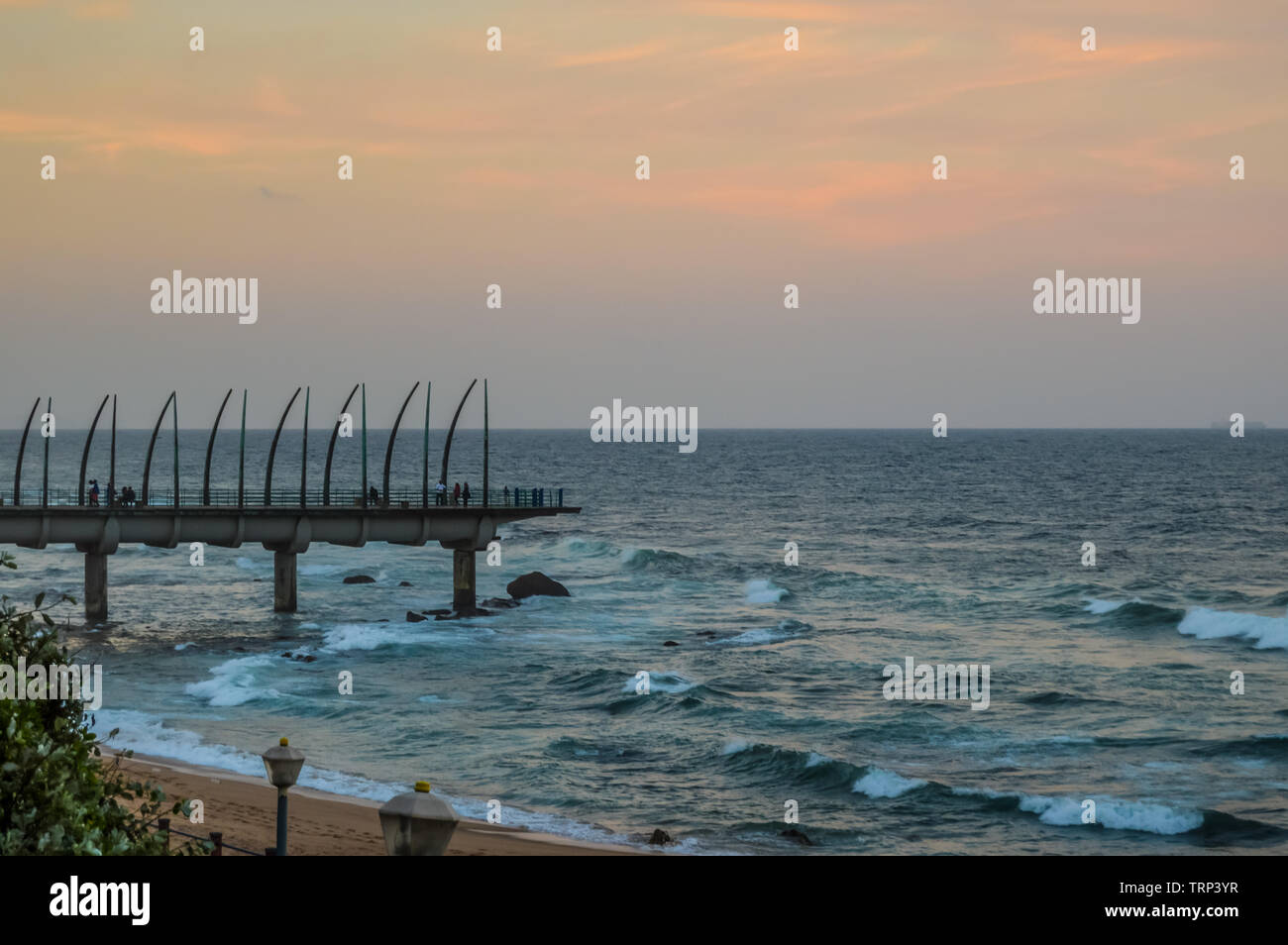 Umhlanga Promenade Pier a whalebone made pier in Kwazulu Natal Durban ...