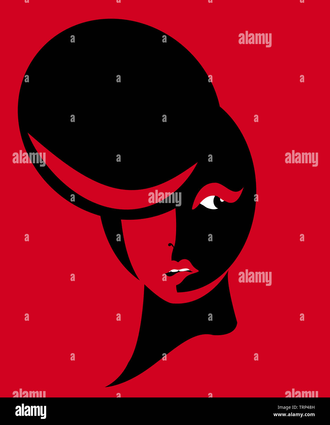 Funky girl illustration hi-res stock photography and images - Alamy