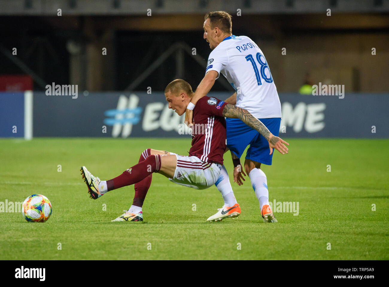 Latvian national soccer team player hi-res stock photography and images ...