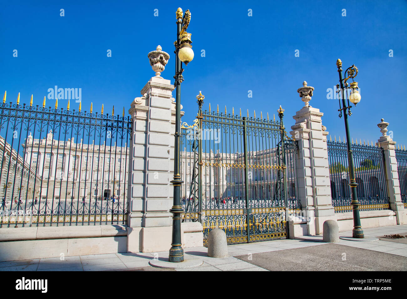 Famous Royal Palace in Madrid in historic city center, the official ...