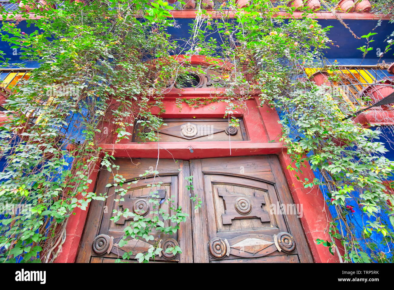 Monterrey, colorful historic buildings in the center of the old city ...