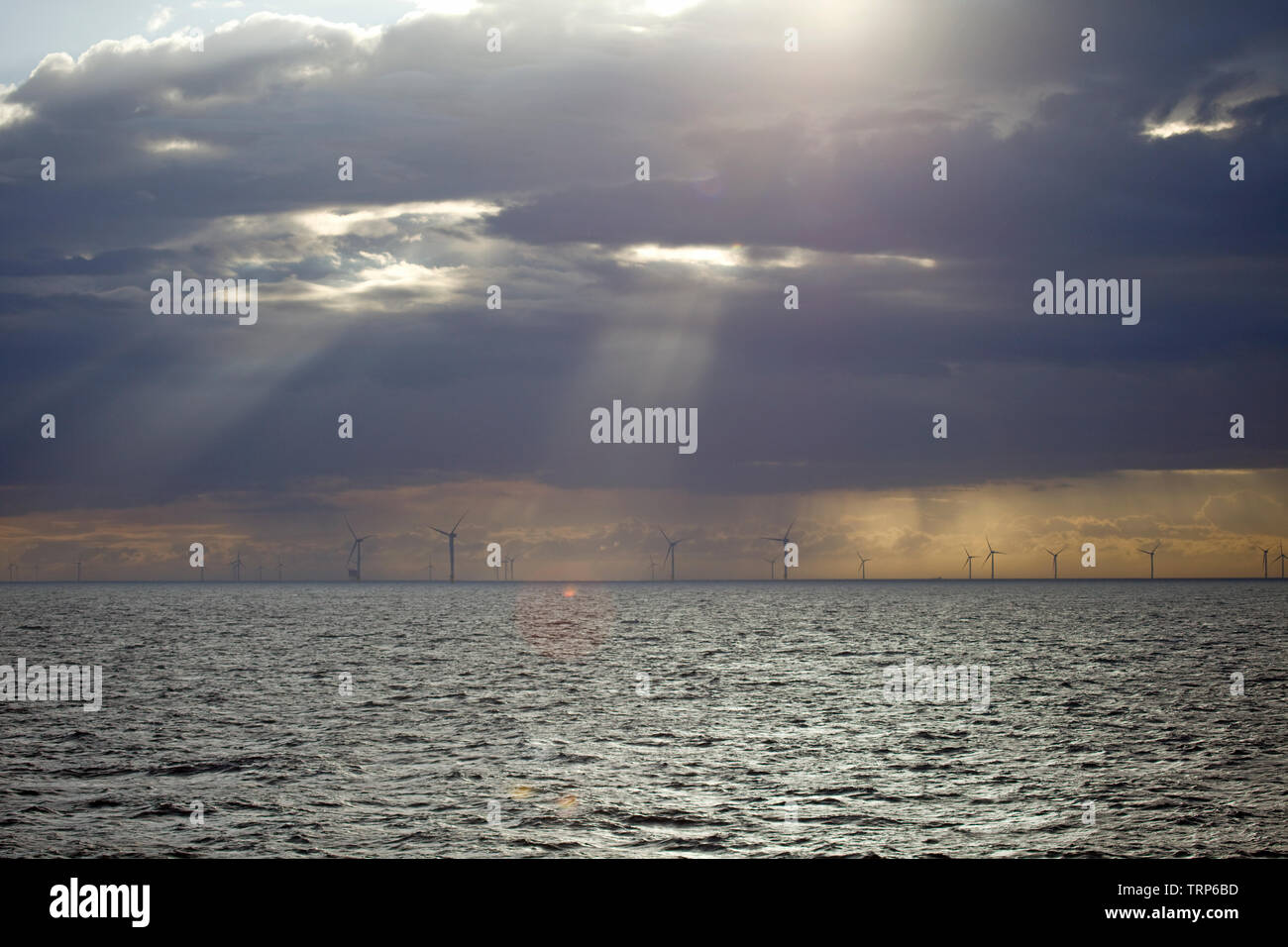 Off shore wind farms, Uk Stock Photo - Alamy