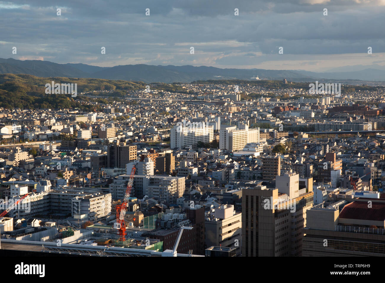 Kyoto, view from Kyoto Tower, Japan Stock Photo - Alamy