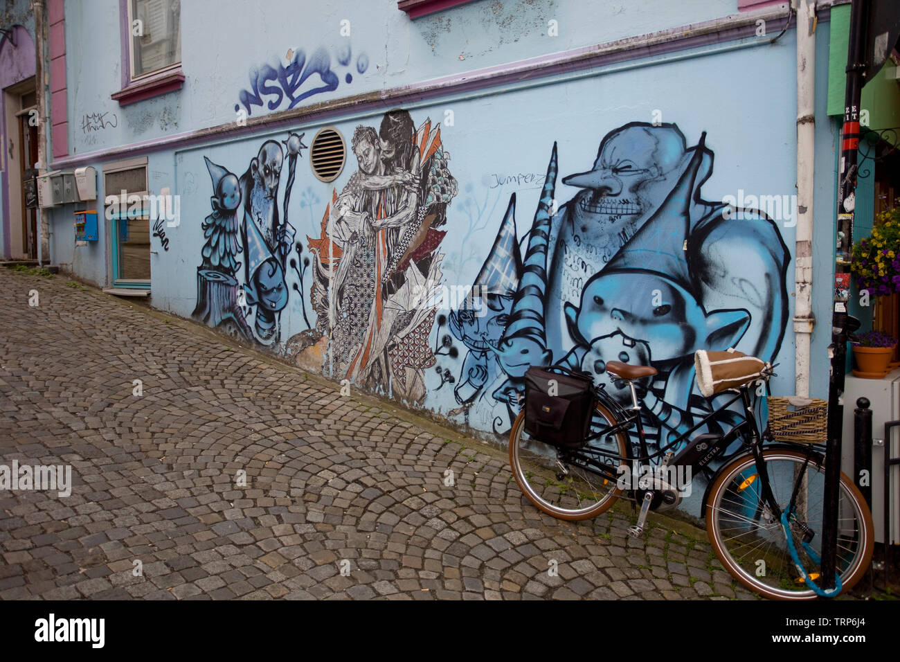 Norwegian tourism graffiti hi-res stock photography and images - Alamy