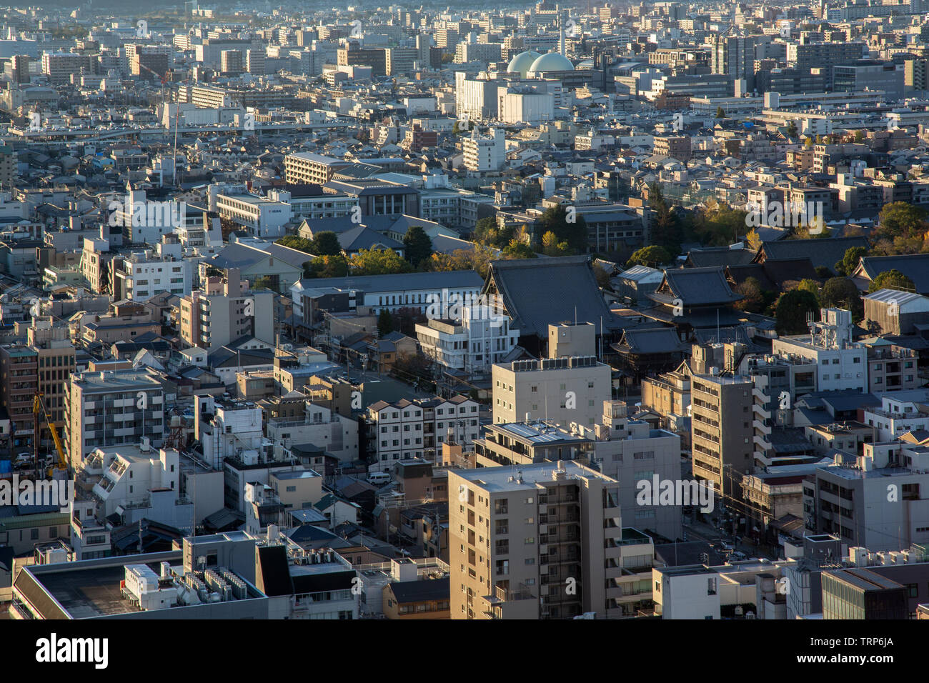 Kyoto, view from Kyoto Tower, Japan Stock Photo - Alamy