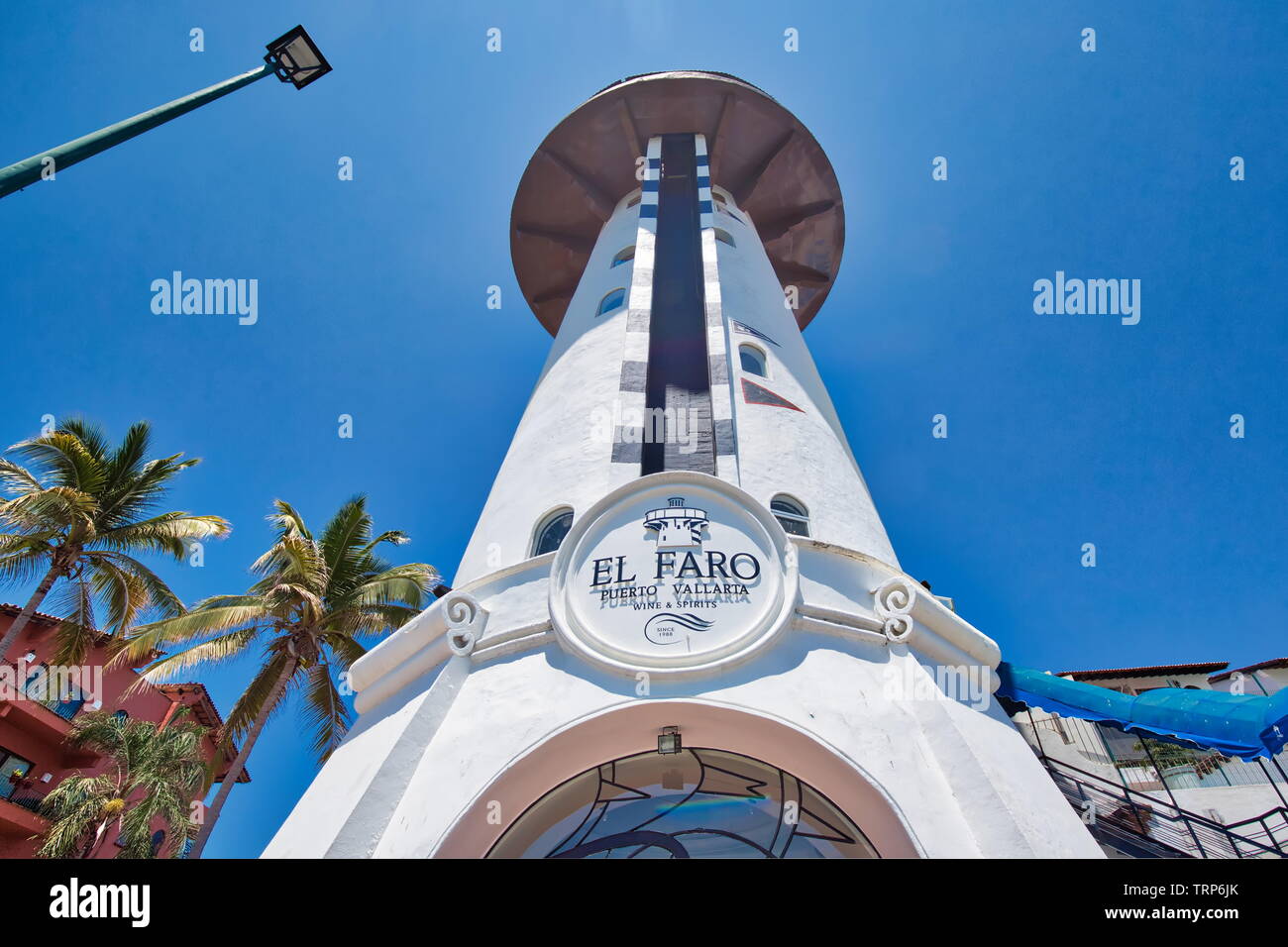 Puerto Vallarta, Mexico-22 April, 2018: Famous El Faro lighthouse with ...