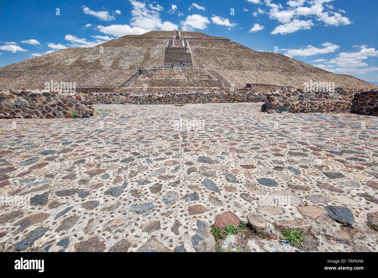 Landmark Teotihuacan pyramids complex located in Mexican Highlands and ...