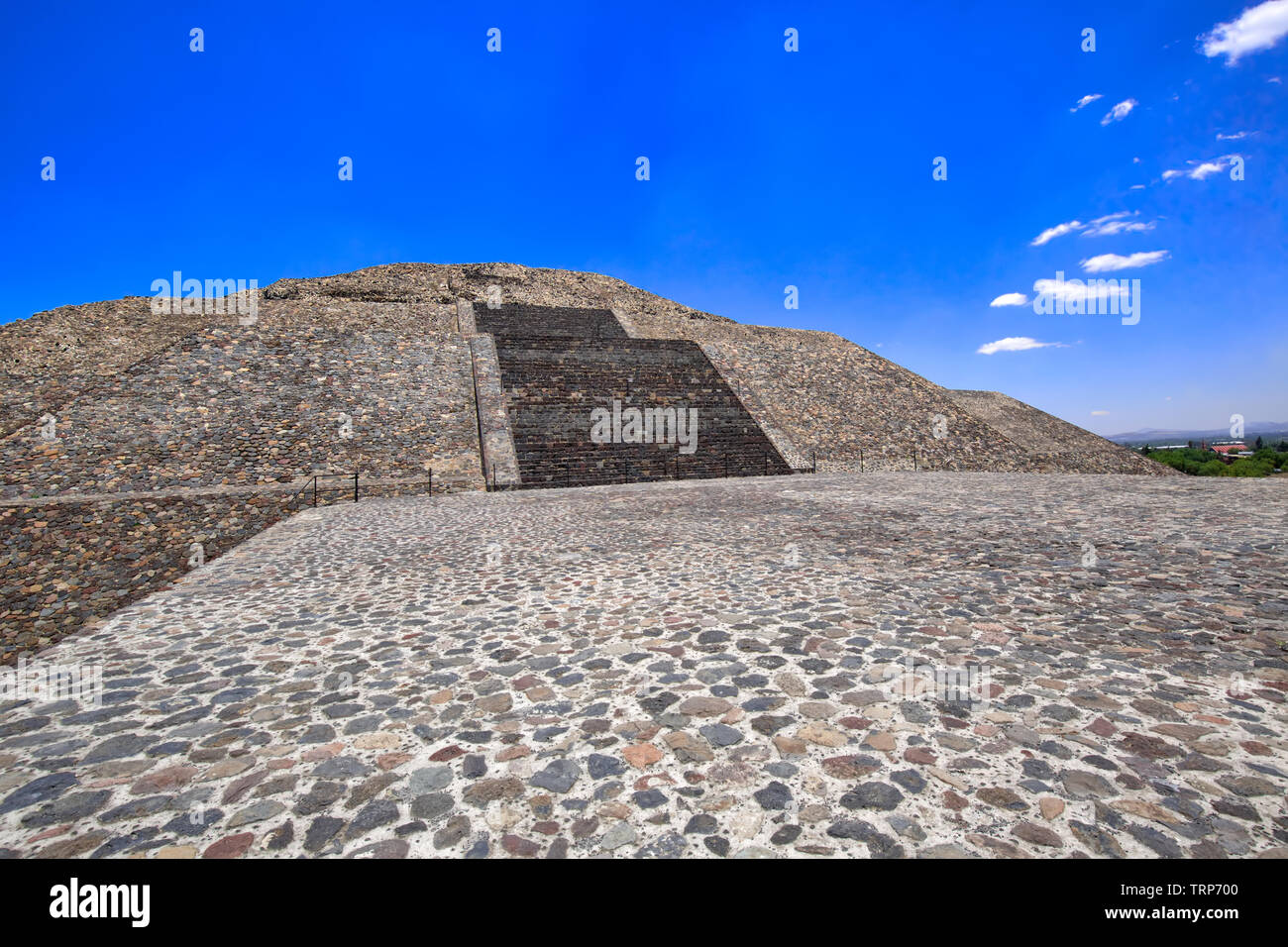 Landmark Teotihuacan pyramids complex located in Mexican Highlands and ...