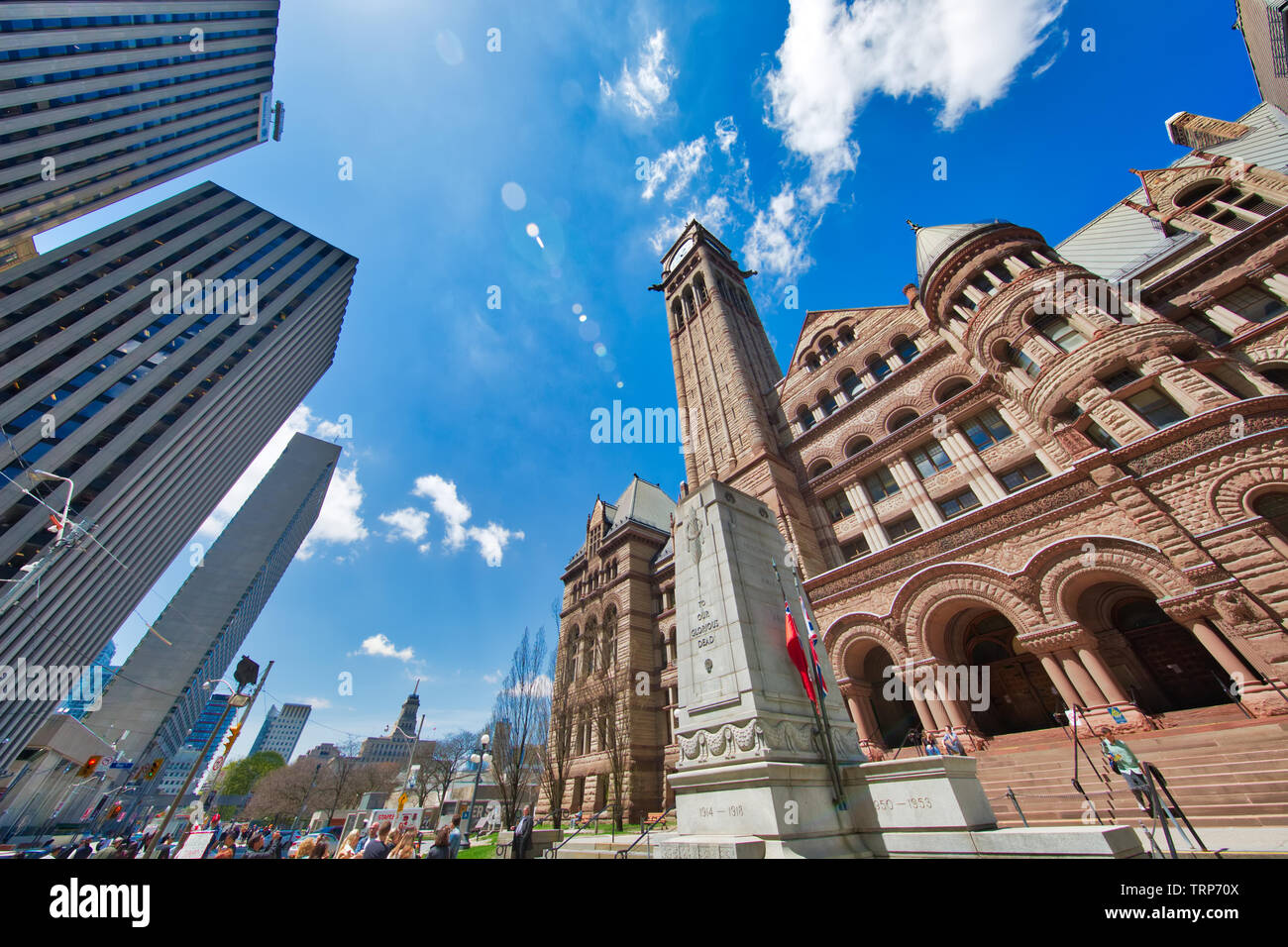 Toronto, Canada-April 10, 2019: Old Toronto City Hall on Nathan ...