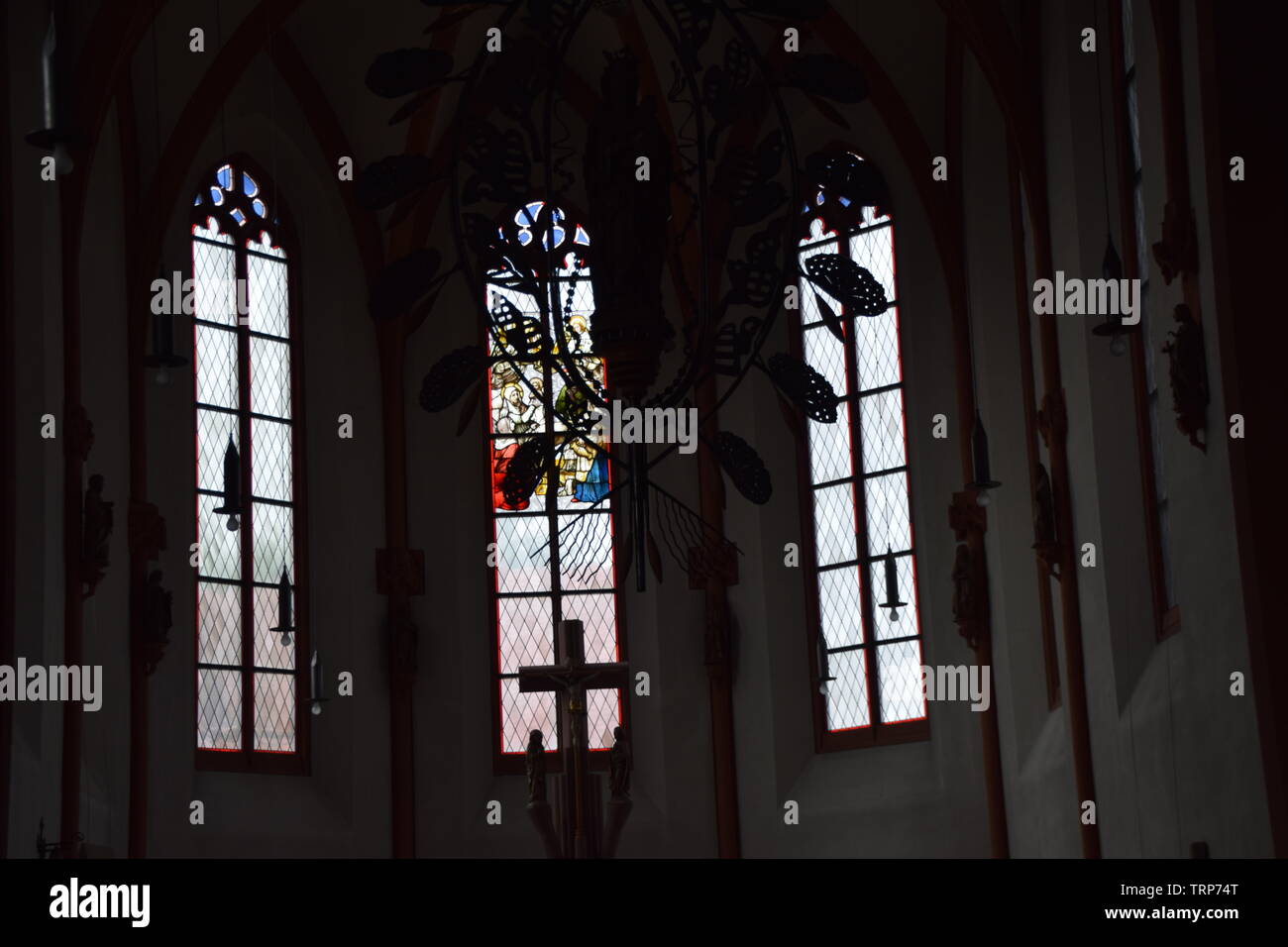 A view of Neuleiningen, a town in the Rhineland of Germany Stock Photo ...