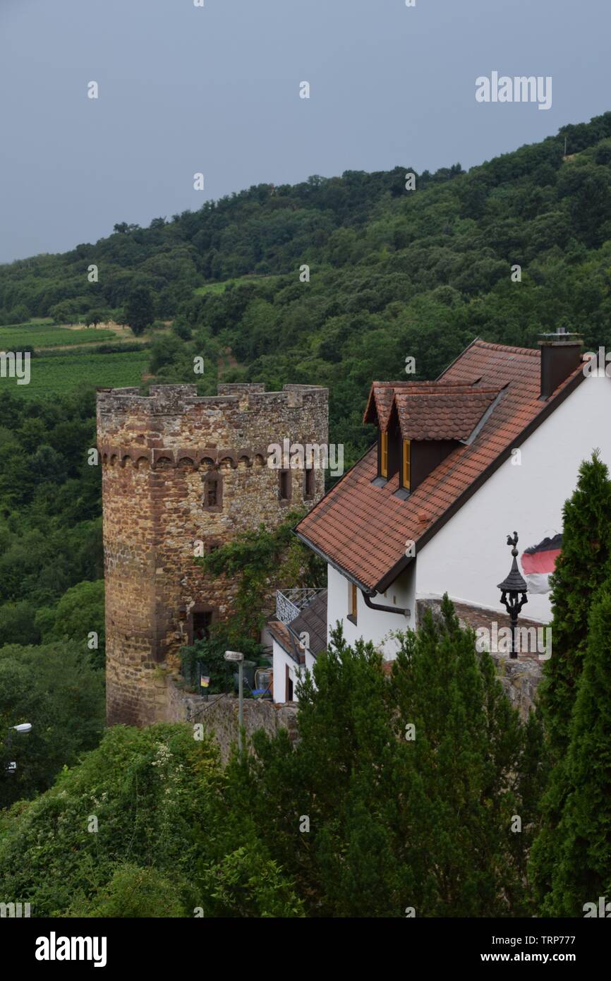 A view of Neuleiningen, a town in the Rhineland of Germany Stock Photo ...